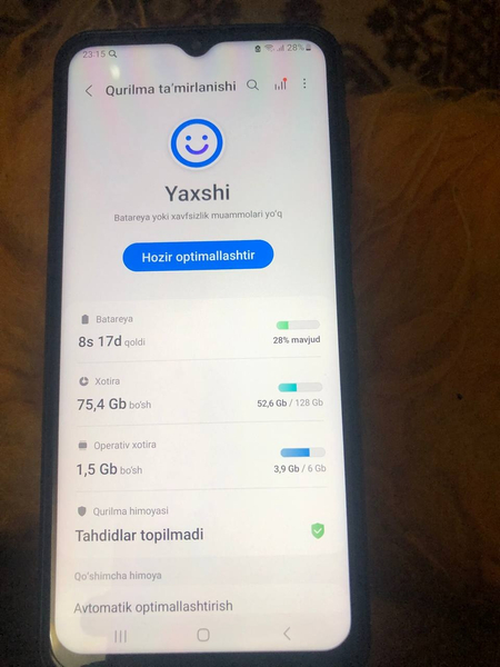 Samsung A23 bir qol ishlangan 6.128 GB