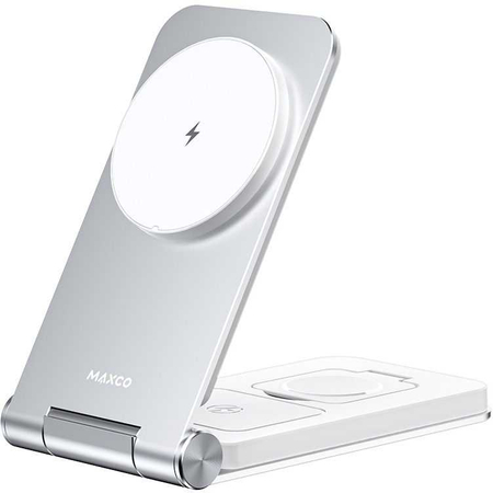 Беспроводная зарядка MAXCO 3in1 15W Folding Wireless Charger (MW08)