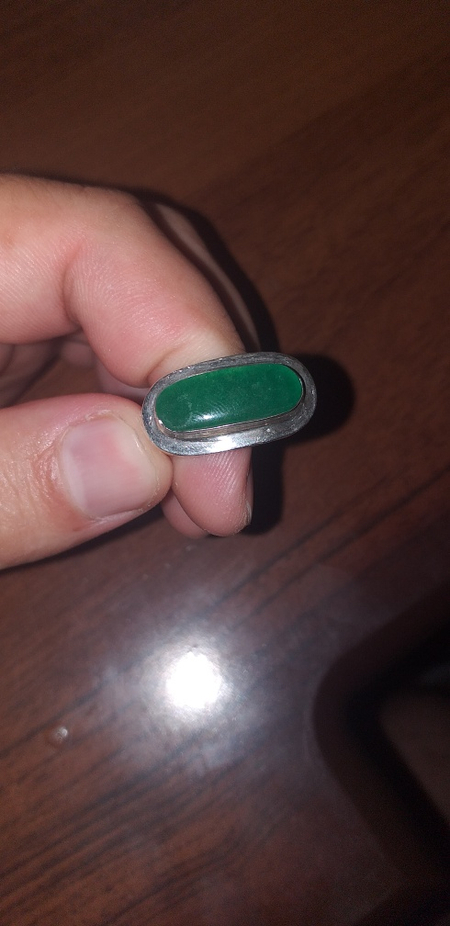Серебренная кольцо пертцен