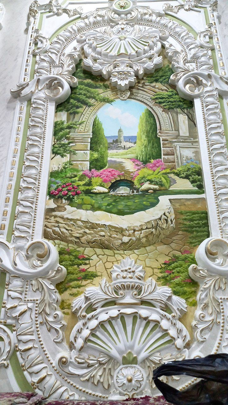 Художник.Роспись стена.Рассом