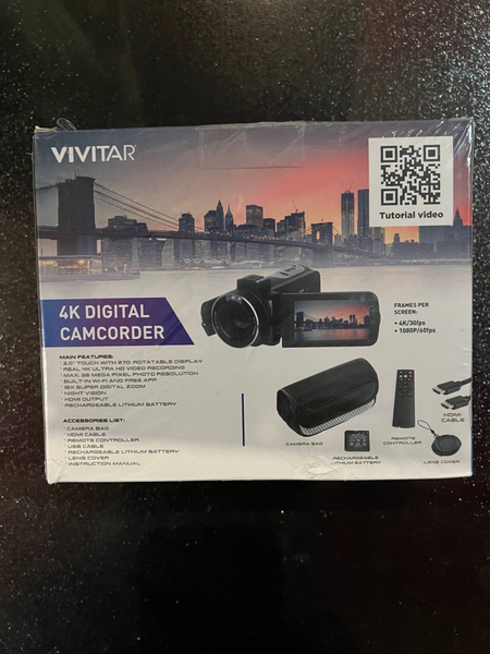 Видеокамера Vivitar 4K HD Digital Video Camera