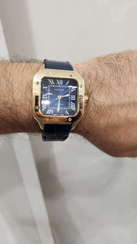 Золотые часы Cartier