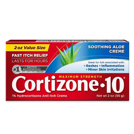 Крем против зуда максимальной силы Cortizone 10 с успокаивающим алоэ