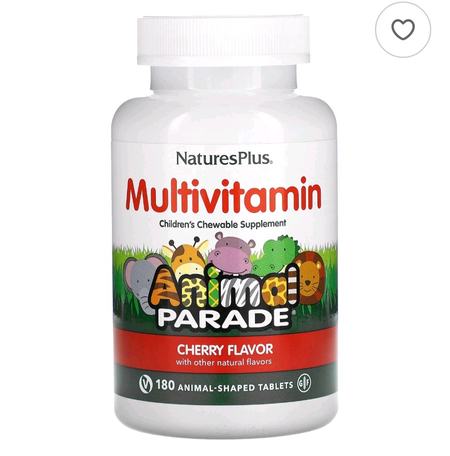 Multivitamin natures plus animal parade