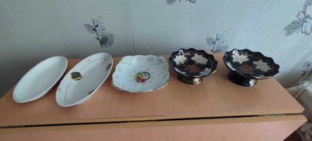 Хрустальные вазы графины рюмки