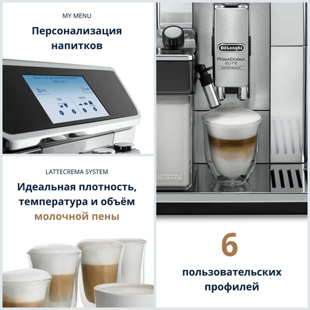 Кофемашина De'Longhi PrimaDonna Elite Experience ECAM 650.85.MS