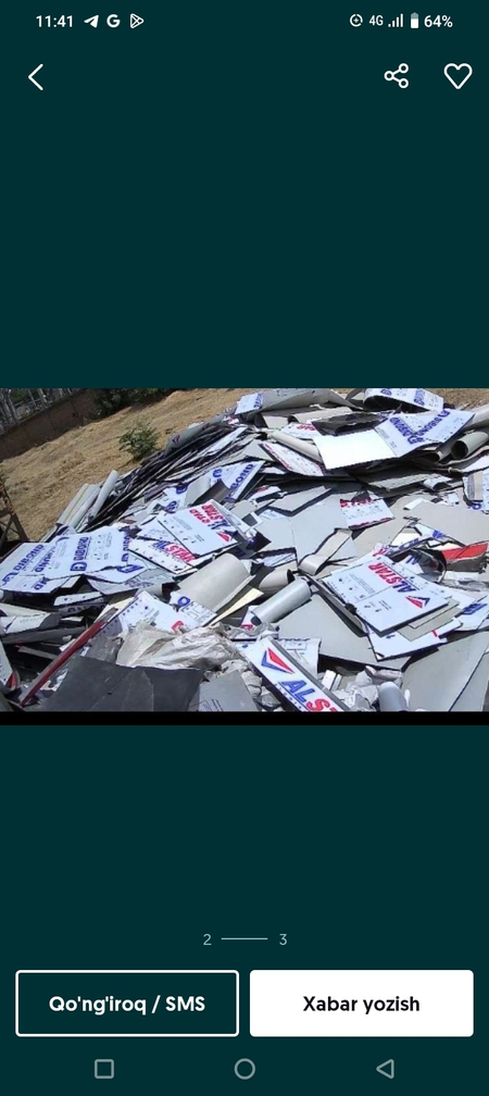 Plastik alikafon alyumin olib ketamiz