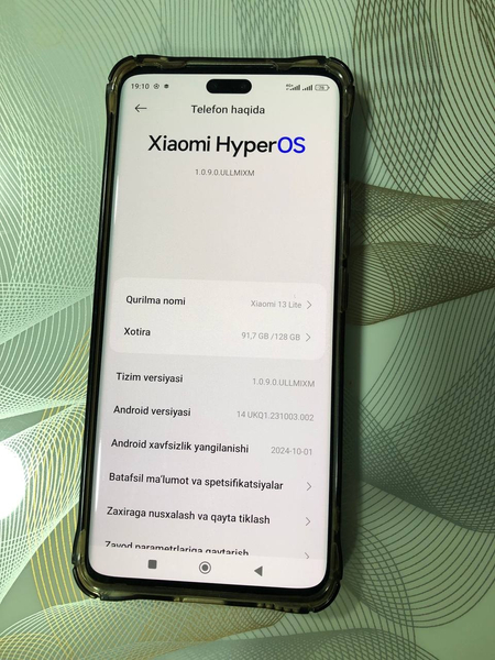 Xiaomi 13 lite 128 xotira