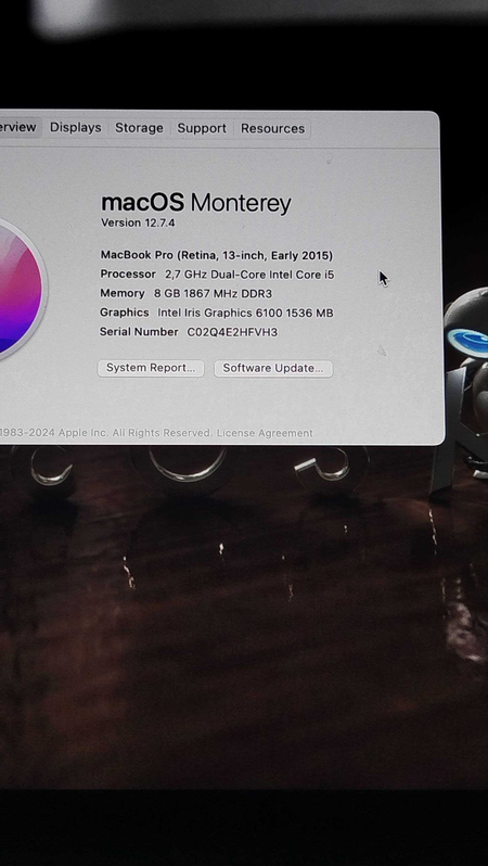 Macbook Pro(Retina, 13-inch, Early 2015)