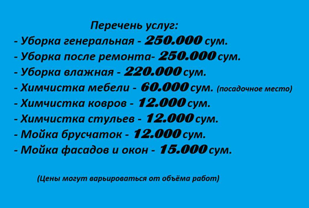 Уборка! Химчистка ковров и мебели! Мойка брусчатки, фасадов!