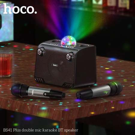 Караоке колонка с двумя микрофонами Hoco BS41 Plus