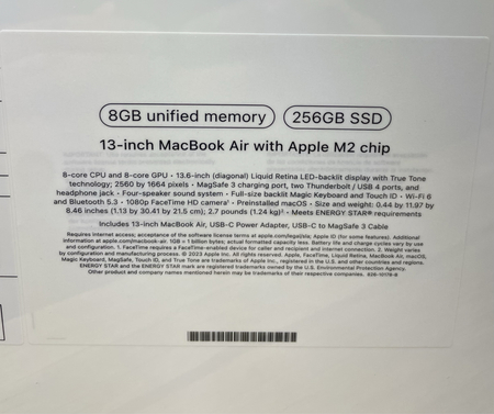 MacBook Air 13.6-inch USA 860ye