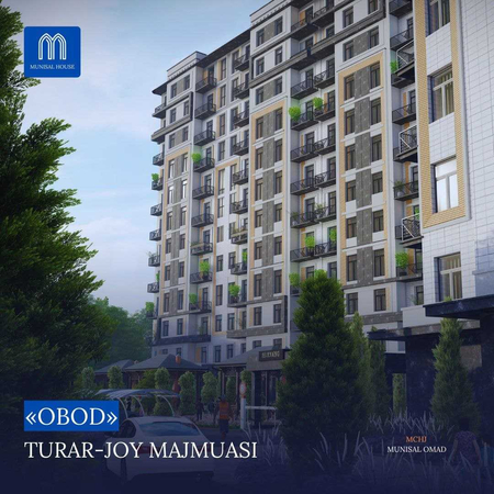 Янги тугалланмаган турар жой мажмуасида 1-2-3 хонали хонадонлар