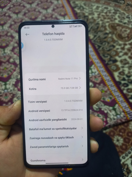 Redmi note  11pro 8/128