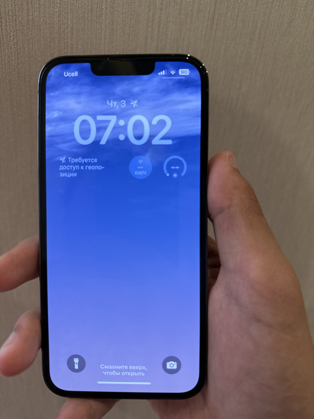 Iphone 13 pro yomkost85%128gb rk/a region rangi blue xolati 100% ideal
