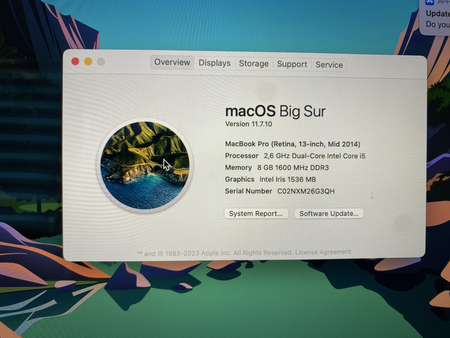 Macbook pro i5 holati yahshi