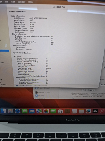 Macbook pro 2017 16/256