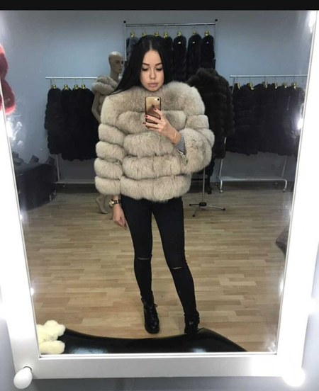 Шуба песец автоледи