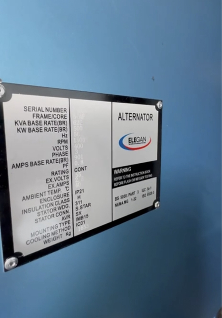 Дизельный Генератор 625KVA (500кВт)