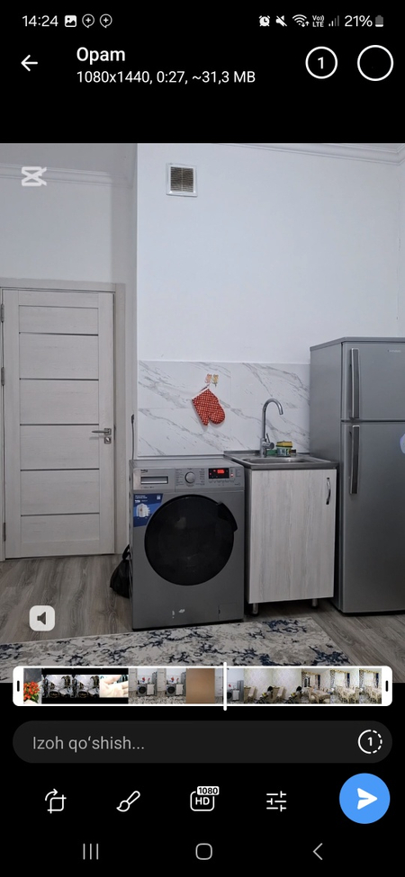 Kvartira arenda, xazayka bilan turishga .Barcha sharoit bor.Bezmakler.