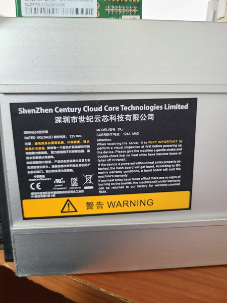 ASIC Bitmain AntMiner S9
-Вычислительная мощность 13.5TH/s
-Доход B 0.