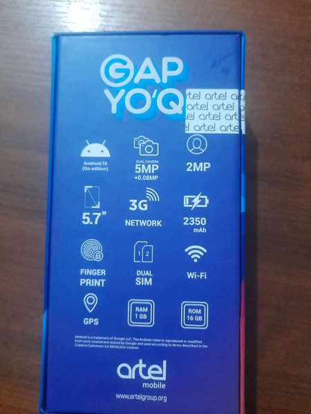 Artel telefon yangi