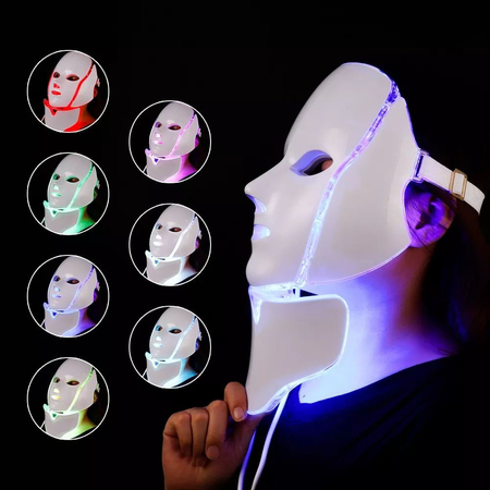 Светодиодная LED маска для лица и шеи