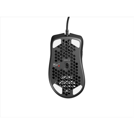 Игровая белая мышь RGB Glorious Model D- Minus Glossy Black White