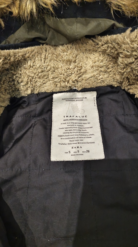 Парка от ZARA , размер s,m