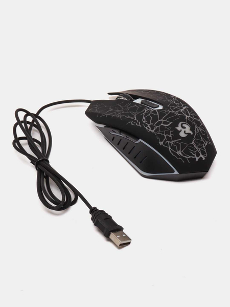 USB o'yin sichqonchasi F37 simli RGB yoritish bilan AKSIA UZUMda!