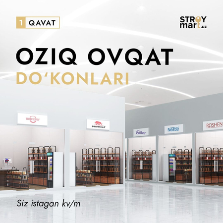 Stroy mart savdo majmuasidan uzoq muddatga  ijaraga dukon beriladi