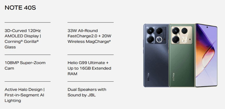 Infinix Note 40s 8/256gb официалка