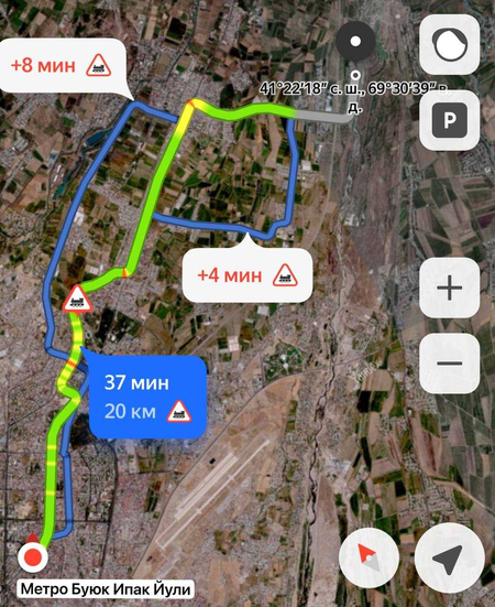 Земельный участок 24 сотки, за сотку 7.000,  Кибрай, у реки Чирчик