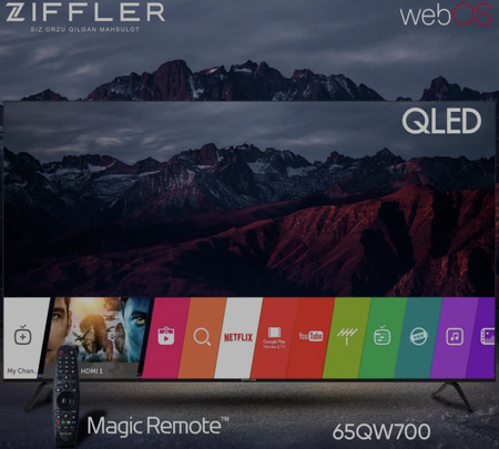 Телевизор ZIFFLER Televizor QW700, webOS, QLED