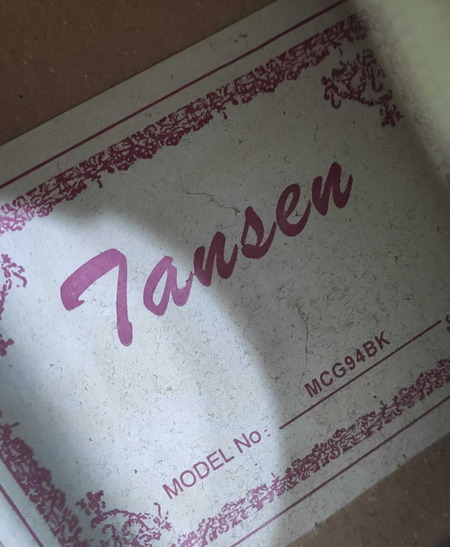 Классическая акустическая гитара Tansen, модель MCG94BK