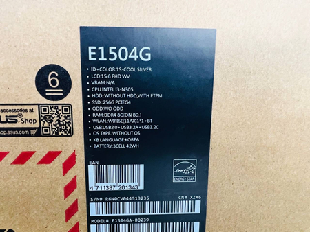 ASUS Vivobook  E1504G / i3-13gen / 8GB / 256GB SSD