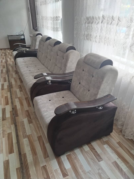 Раскладной диван с креслом