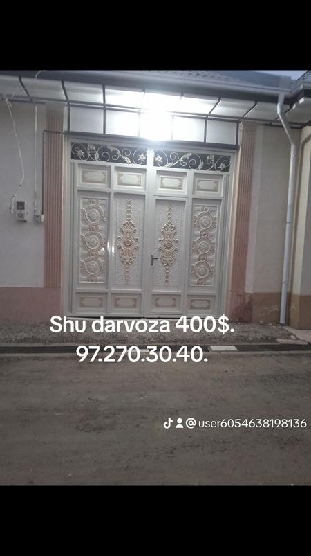 Darvoza va kazerok tayyorlaymiz, o'rnatib beramiz