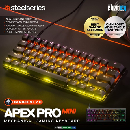 СКИДКА! Steelseries APEX PRO MINI Механическая Проводная Клавиатура