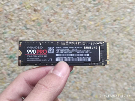 Samsung 990 Pro 2TB | 5tb yozilgan pachti yengi