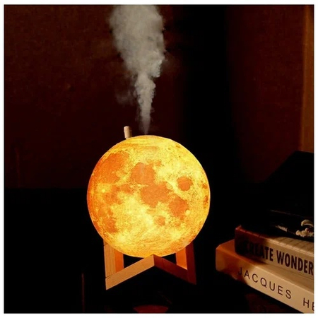 Ночник светодиодный 3D Луна с увлажнителем воздуха Moon