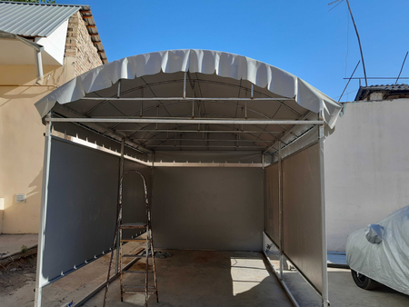 Banner tent õrnatamiz установка Баннер, тенть банер сетка