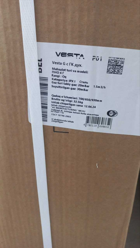 Vesta gaz plittasi + vitichka