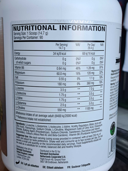 Xtend BCAA, Фруктовый пунш, 90 порций