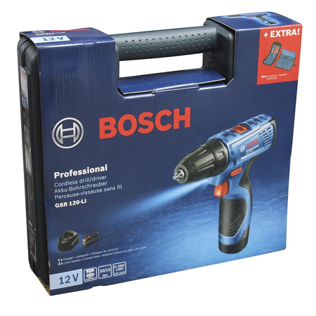 Шуруповерт аккумуляторный BOSCH Professional GSR 120-LI