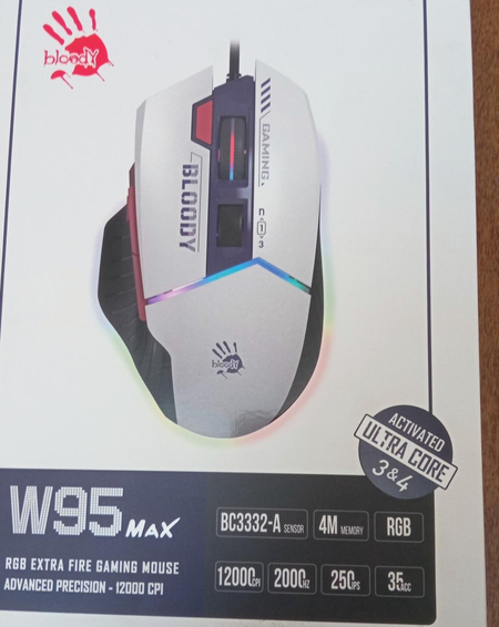 СКИДКА! Bloody W95 RGB NAVY Blue Проводная мышка/мышь/mishka