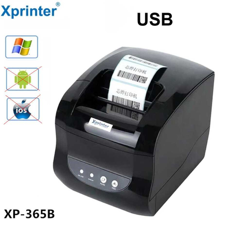 Термопринтер этикеток Xprinter 365 B 80mm   127 mm/s  USB     (NT7042)