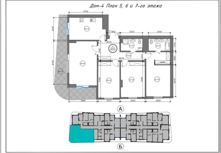 Продается квартира 4х ком 130м2 Коробка ЖК Infinity Ул Садык Азимова