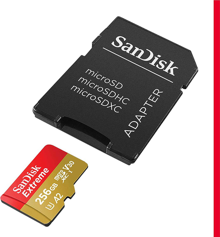 SanDisk 256GB Extreme 190MB/s 4K -GoPro Insta360 uchun- Bepul dostavka