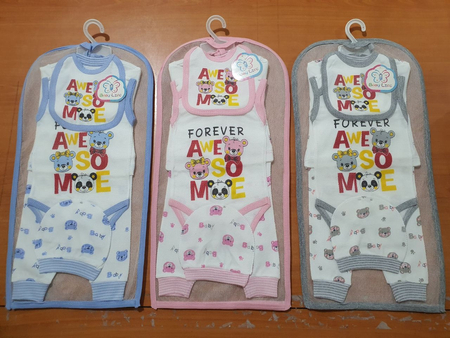 Chaqaloqlarga Baby kids 5.6 taliy kanplektlar